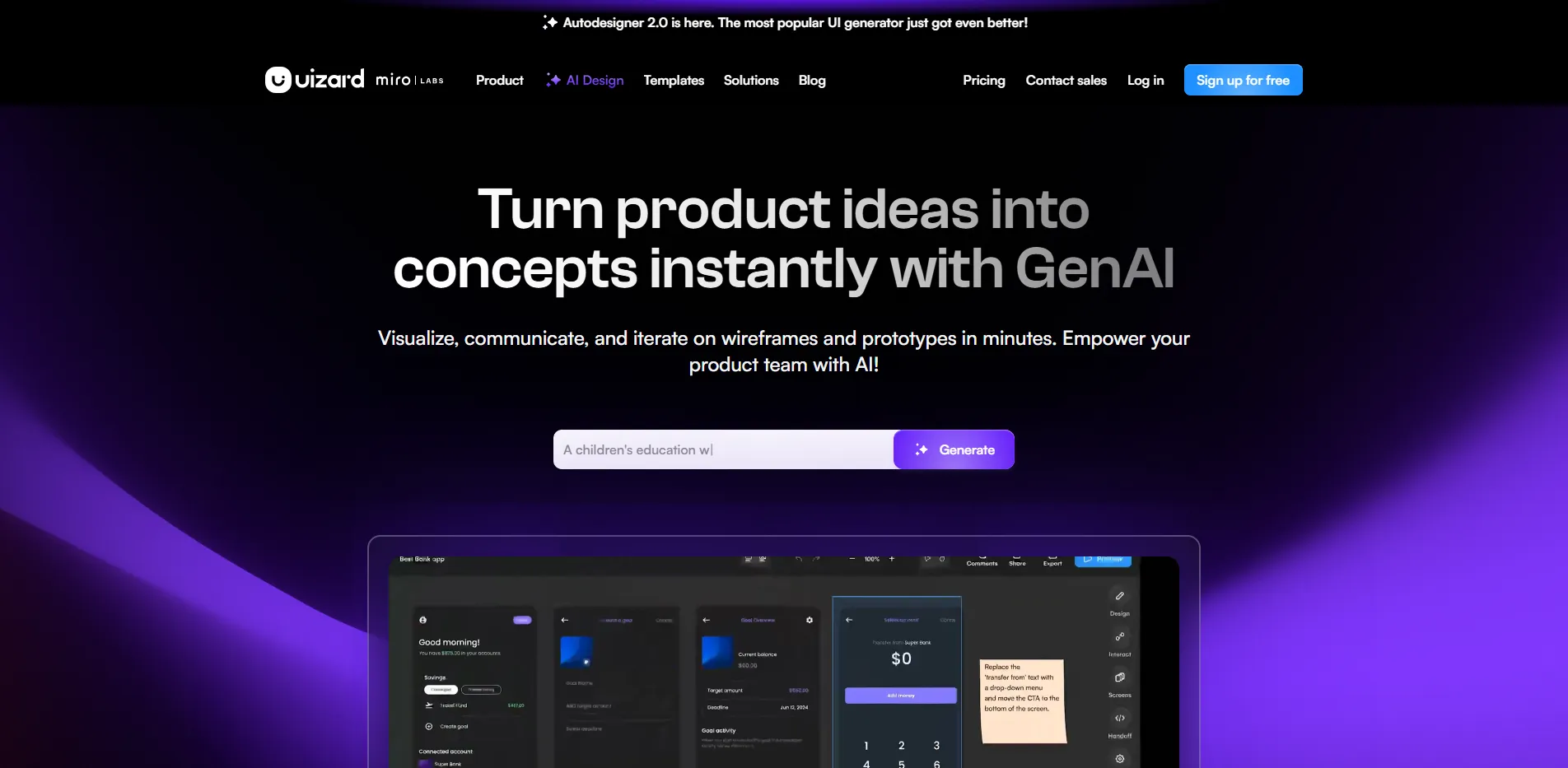Uizard: AI-Powered Rapid Prototyping Tool | Creati.ai