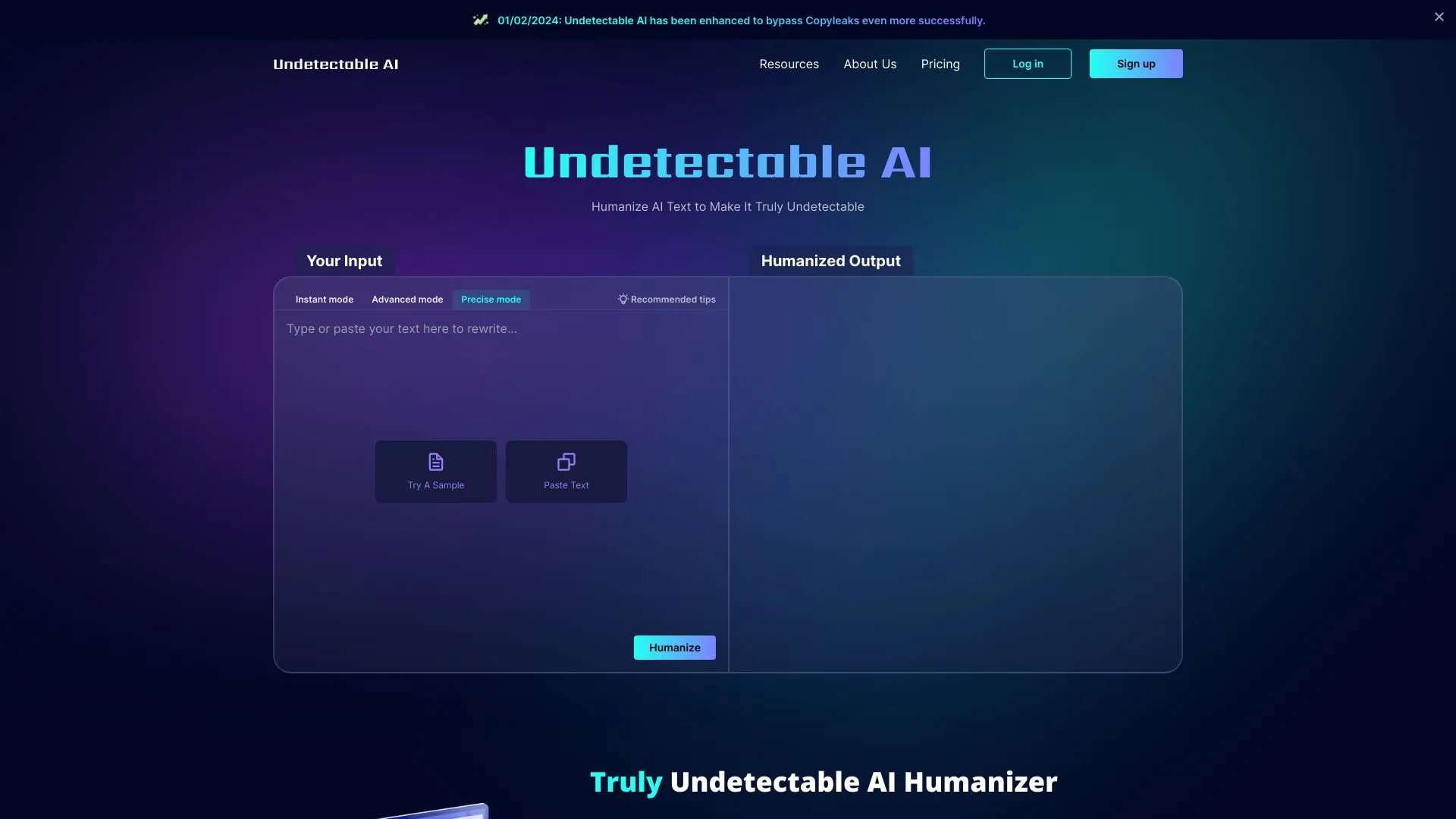 IA Indetectable: Transforma texto de IA para evadir detección | Creati.ai
