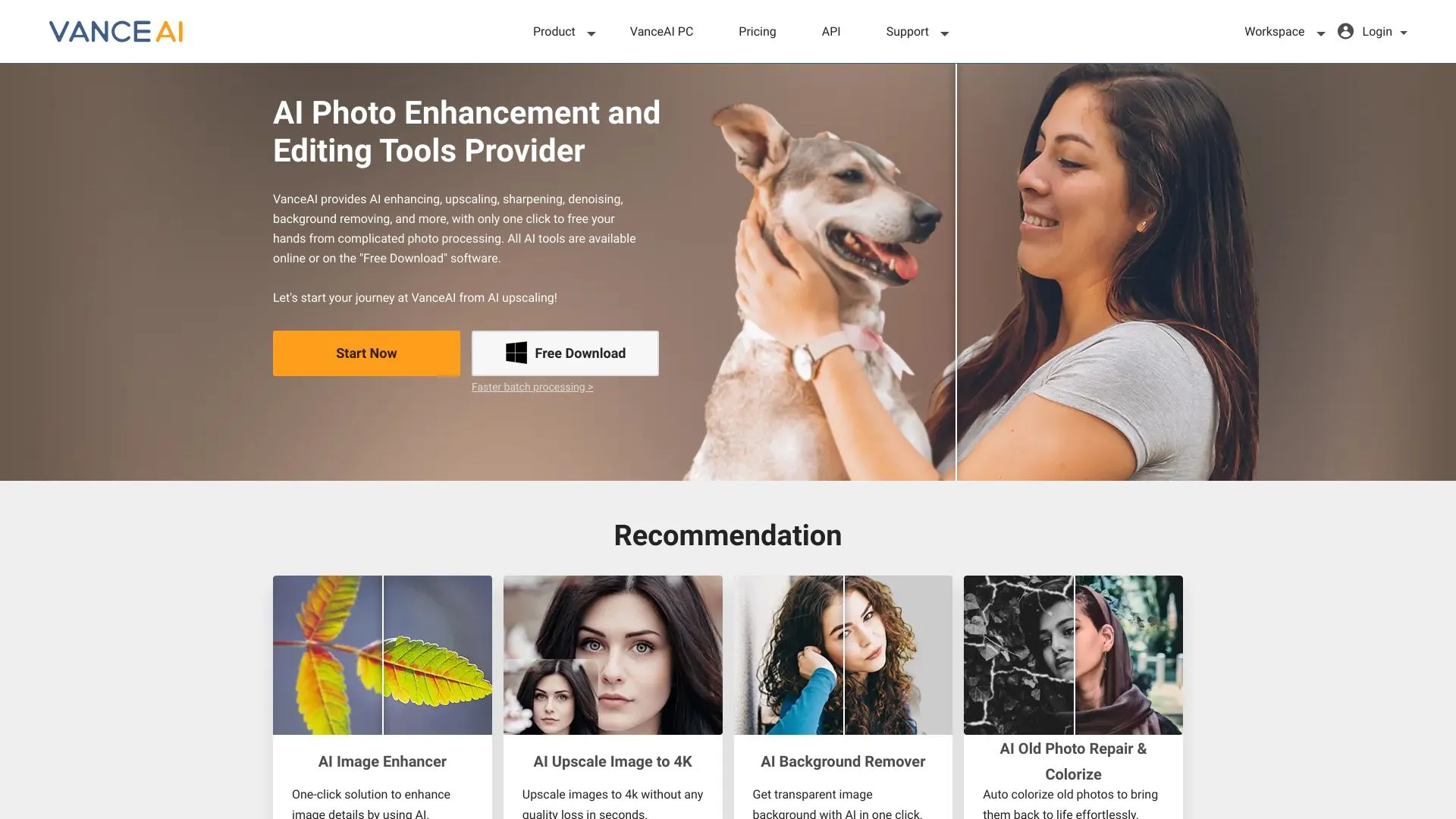 VanceAI: AI-Powered Image Enhancement and Upscaling | Creati.ai