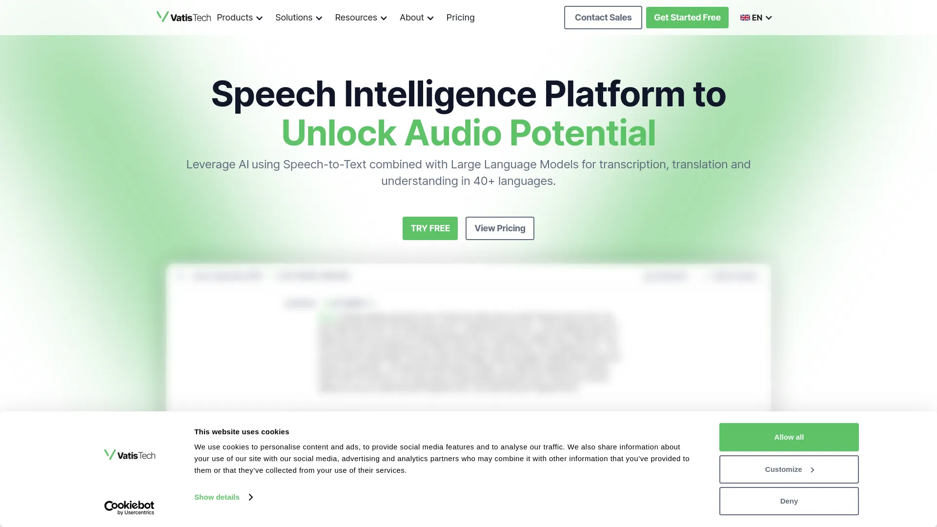Vatis Tech: AI-Powered Speech Recognition and Transcription | Creati.ai