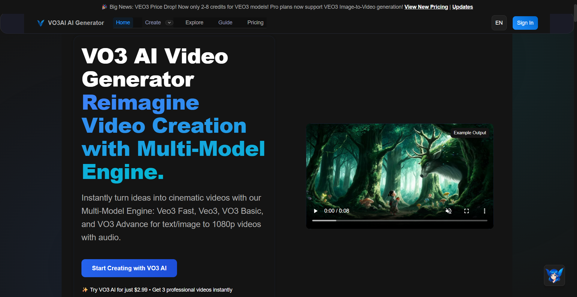 VO3 AI Video Generator - Advanced AI Text & Image to Video Platform ...