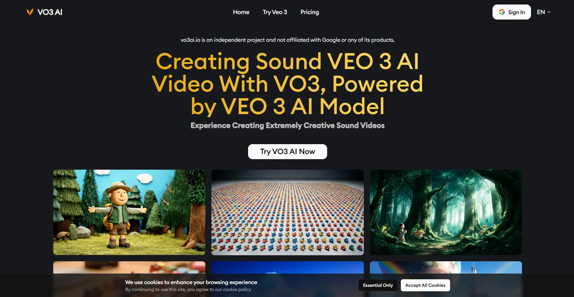 VO3 AI – Cinematic Text-to-Video Generator with Synchronized Audio ...
