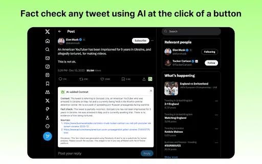 VeriTweets - Instant Tweet Fact-Checker | Creati.ai