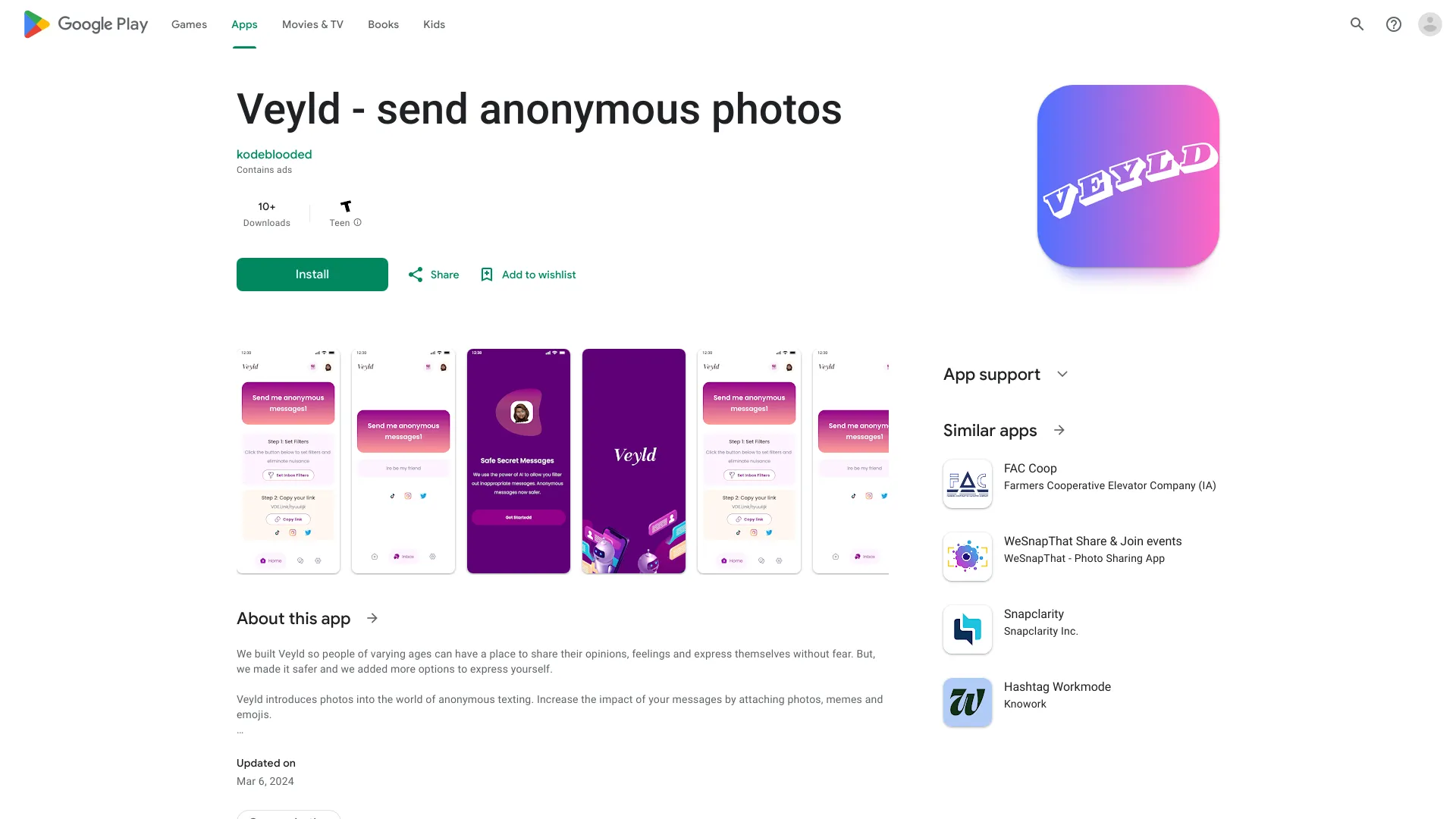 Veyld: Tu centro para mensajes anónimos | Creati.ai