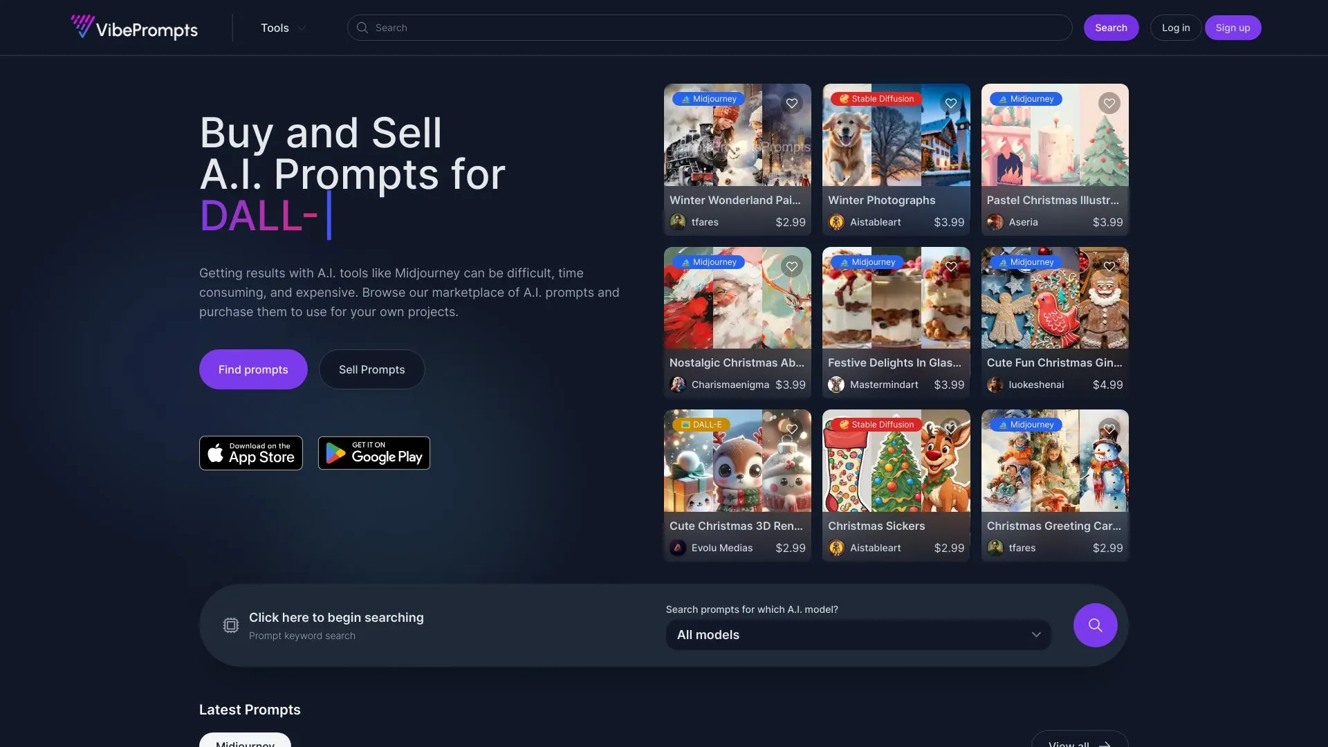 VibePrompts - Buy and Sell AI Prompts | Creati.ai