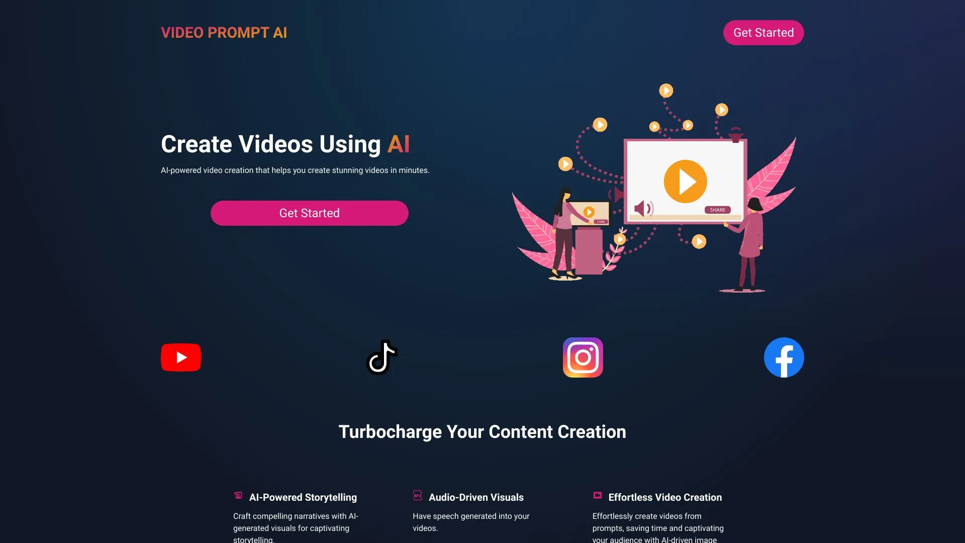 VideoPromptAI: Advanced AI-Driven Video Creation Platform | Creati.ai
