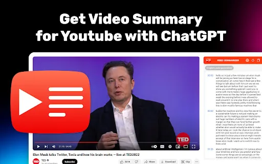 Video Summarizer Chrome Extension | Instant YouTube Summaries | Creati.ai