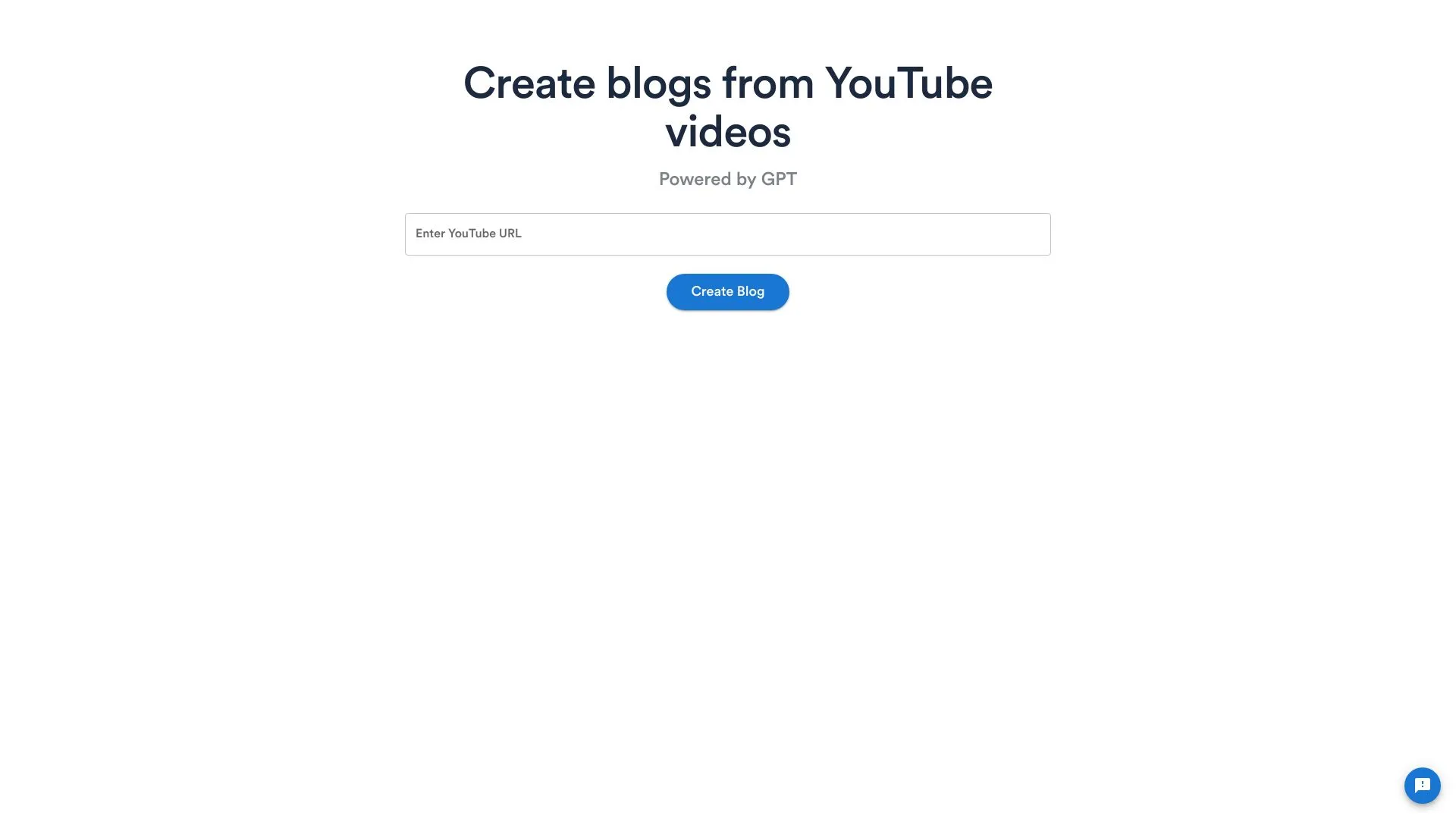 VideoToBlog AI | Convert YouTube Videos to Blog Posts Effortlessly ...