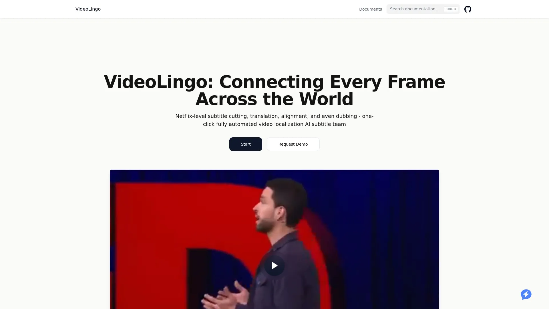 VideoLingo: AI-powered Bilingual Subtitles & Dubbing | Creati.ai