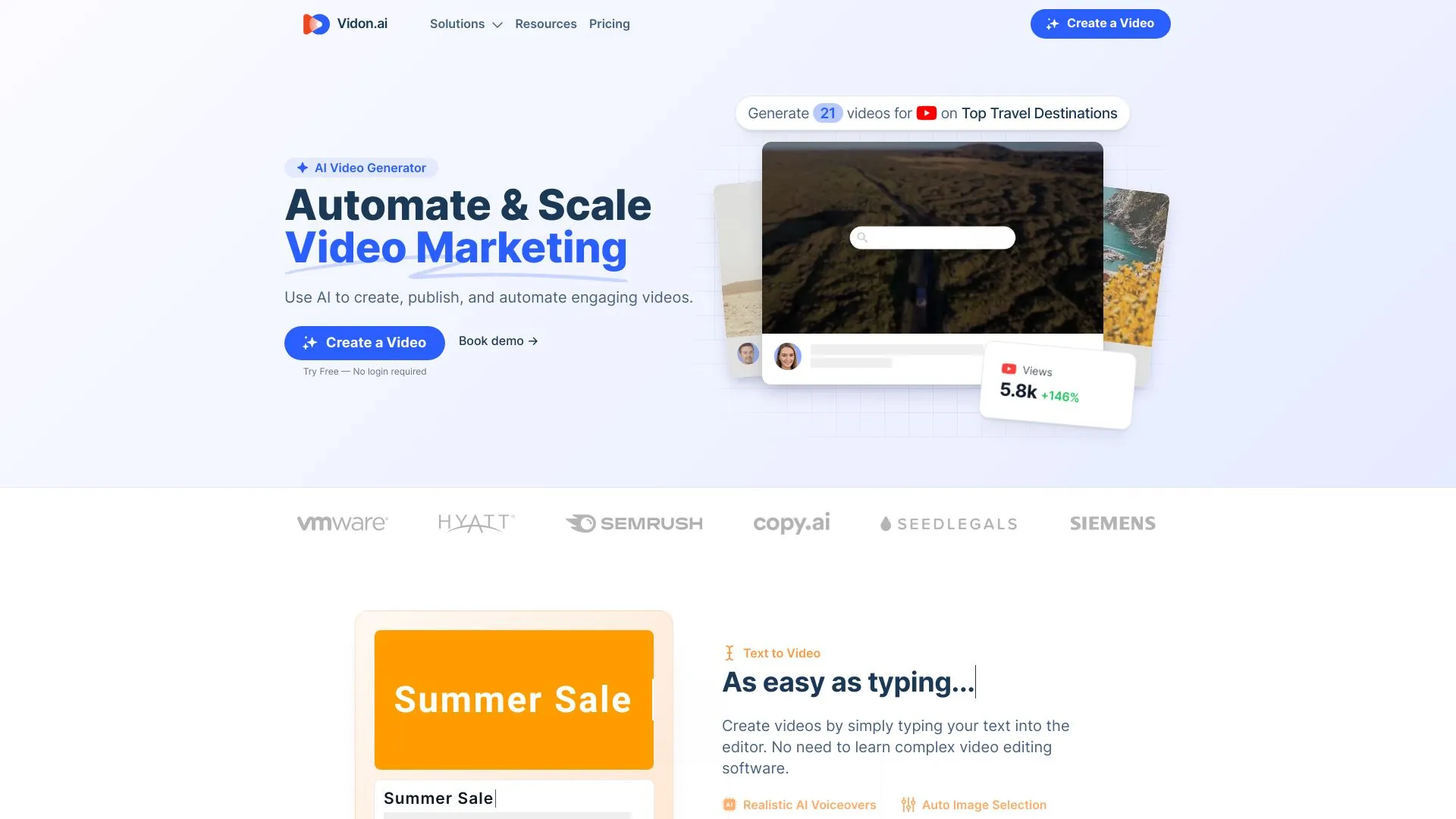 Vidon.ai - AI-Powered Video Marketing Simplified | Creati.ai