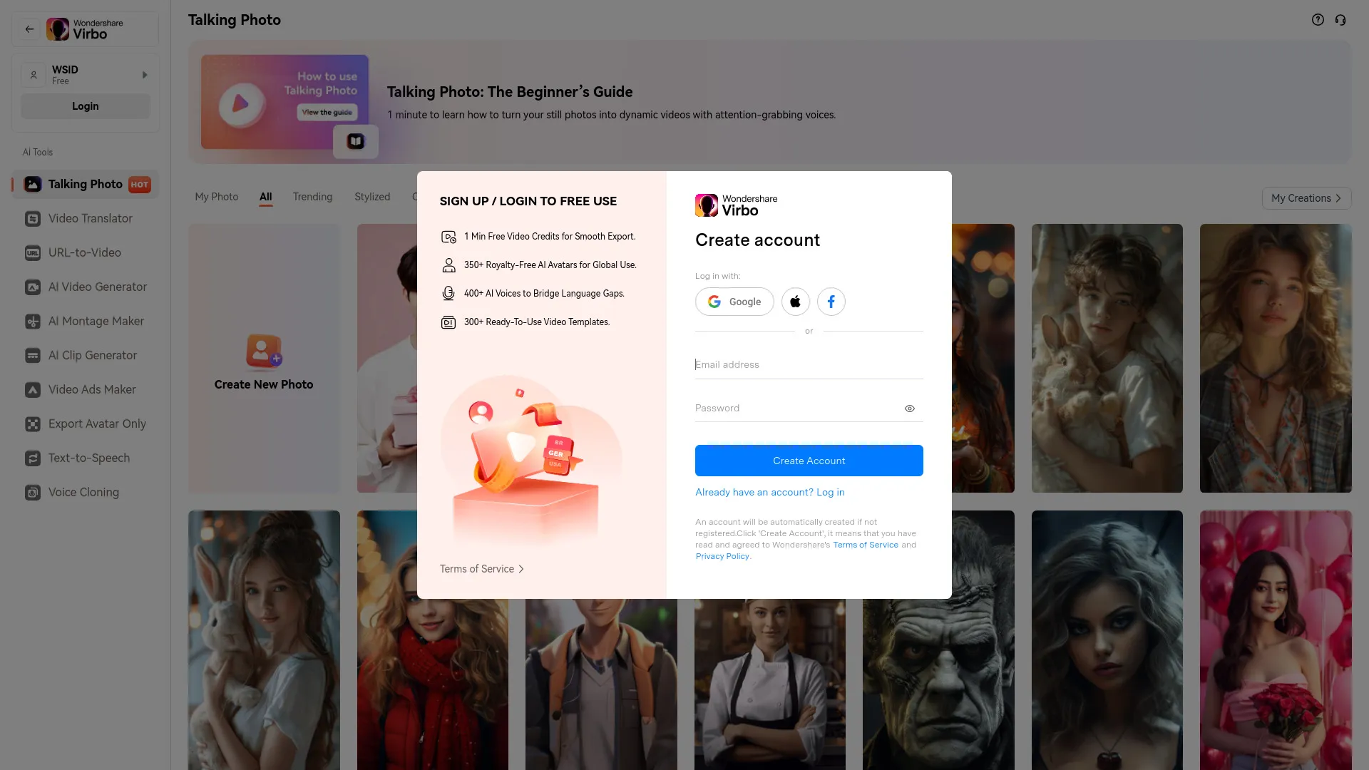 Talking Photos: Animate Your Photos Easily | Wondershare | Creati.ai