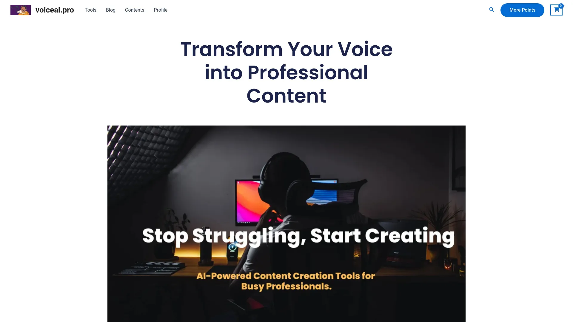 VoiceAI: Real-Time Voice Transformation Technology | Creati.ai