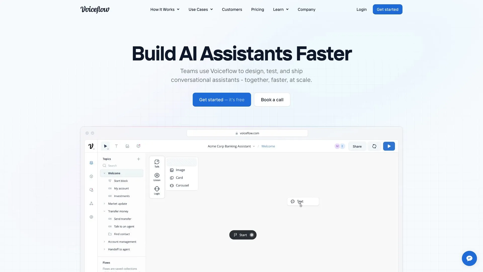Voiceflow | Build Collaborative Chat and Voice AI Agents | Creati.ai
