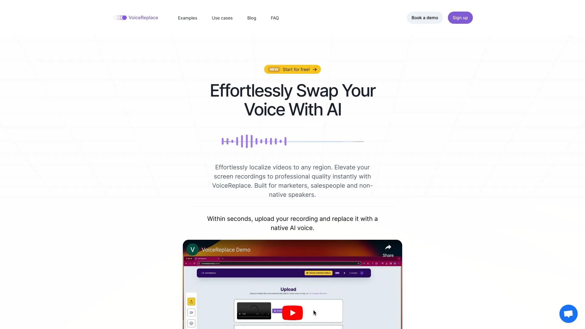 VoiceReplace: Elevate and Localize Your Videos with AI | Creati.ai