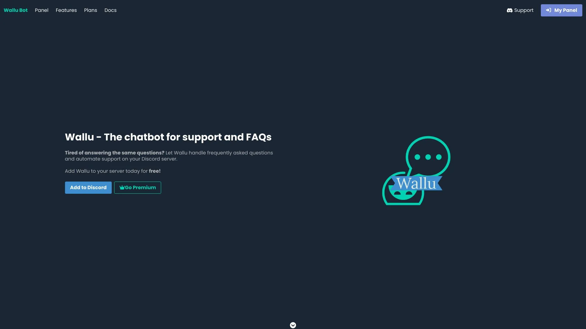 Wallu - Automate Discord Support with AI Chatbot | Creati.ai