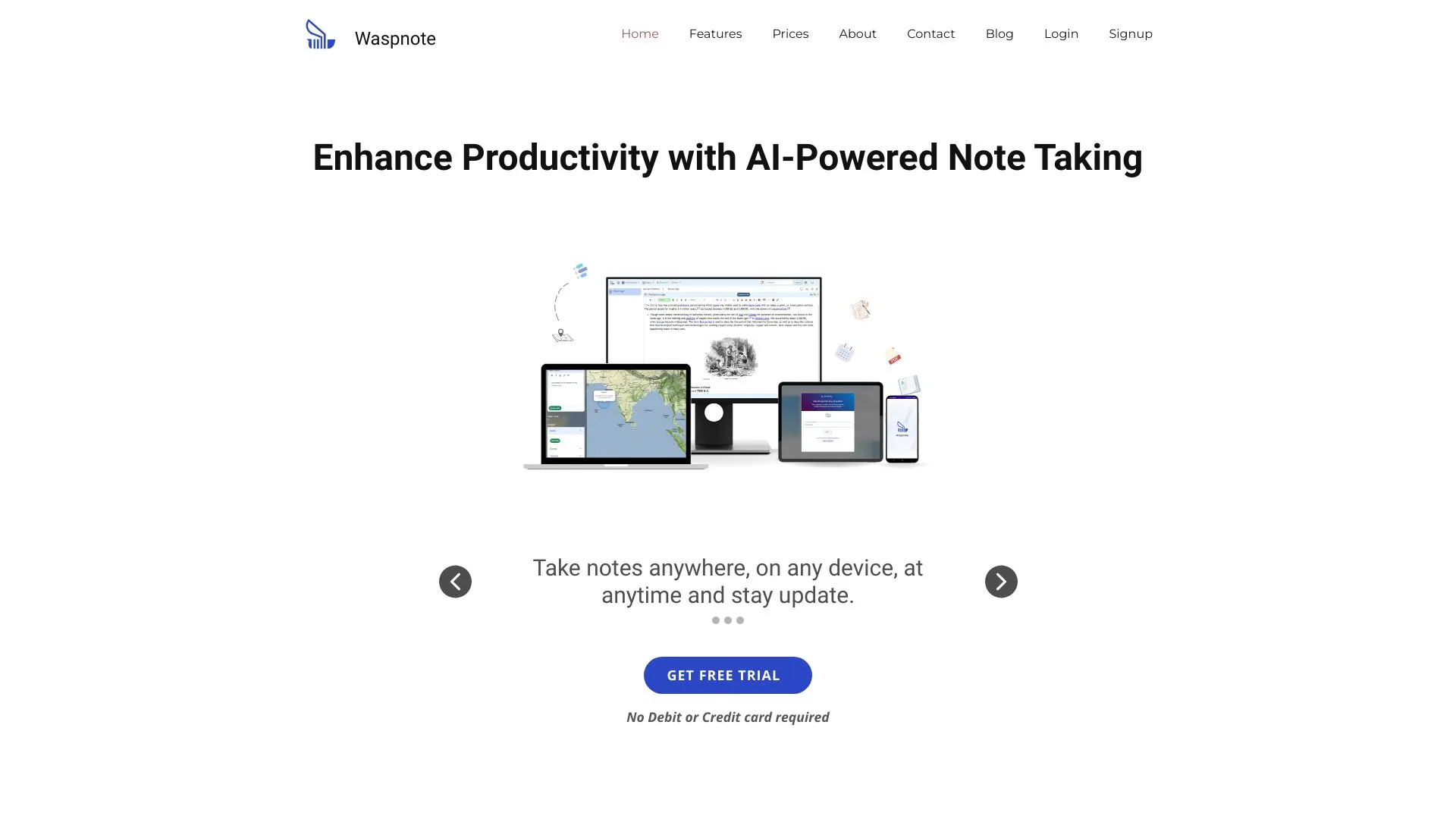 Waspnote - AI-Powered Note-Taking App | Creati.ai