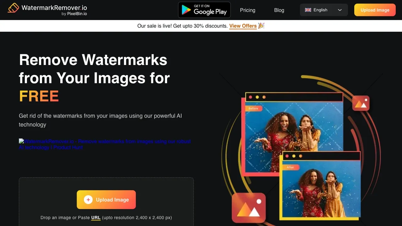 WatermarkRemover.io - Free Online Watermark Removal | Creati.ai
