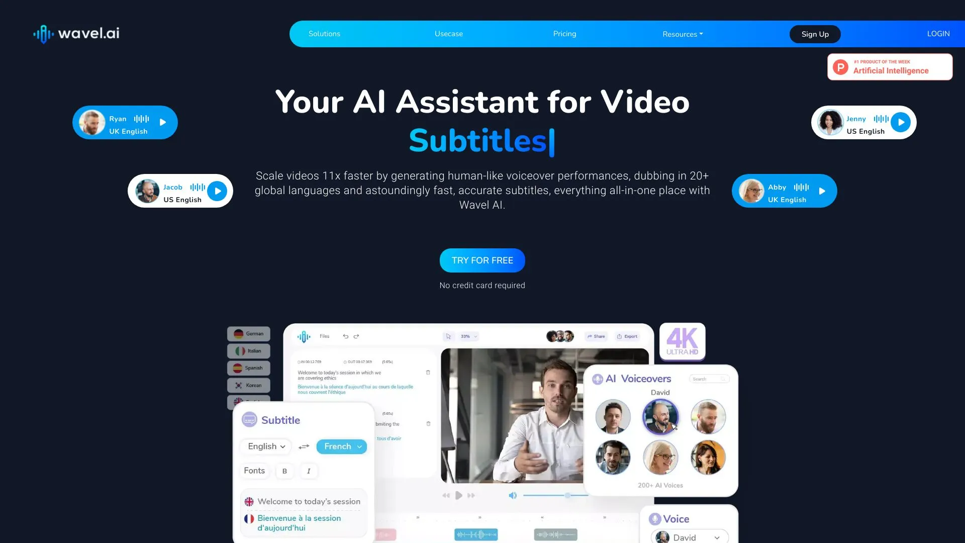 Wavel AI - Advanced Text-to-Speech and Video Translation | Creati.ai