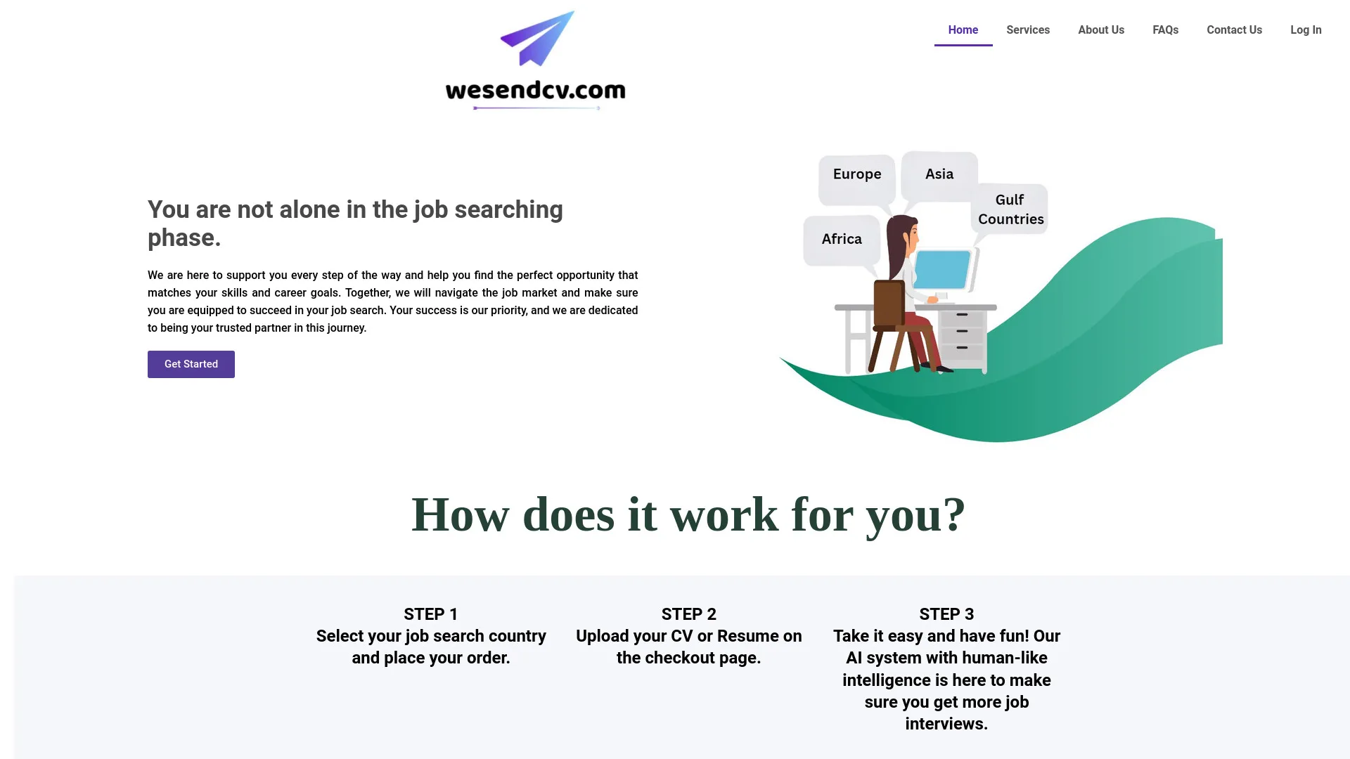 WeSendCV - AI Resume Sending Service for Job Seekers | Creati.ai