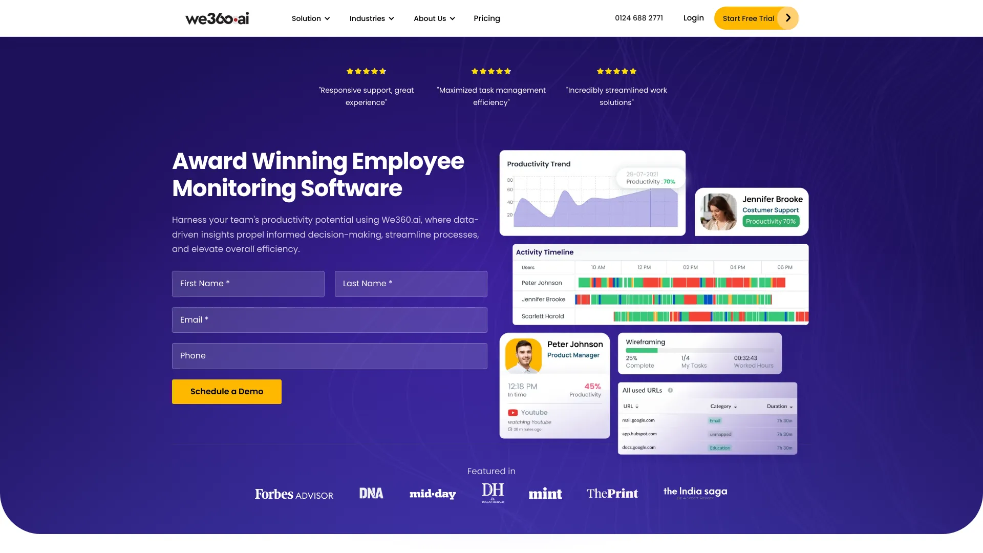 We360.ai - Advanced Employee Monitoring Software | Creati.ai
