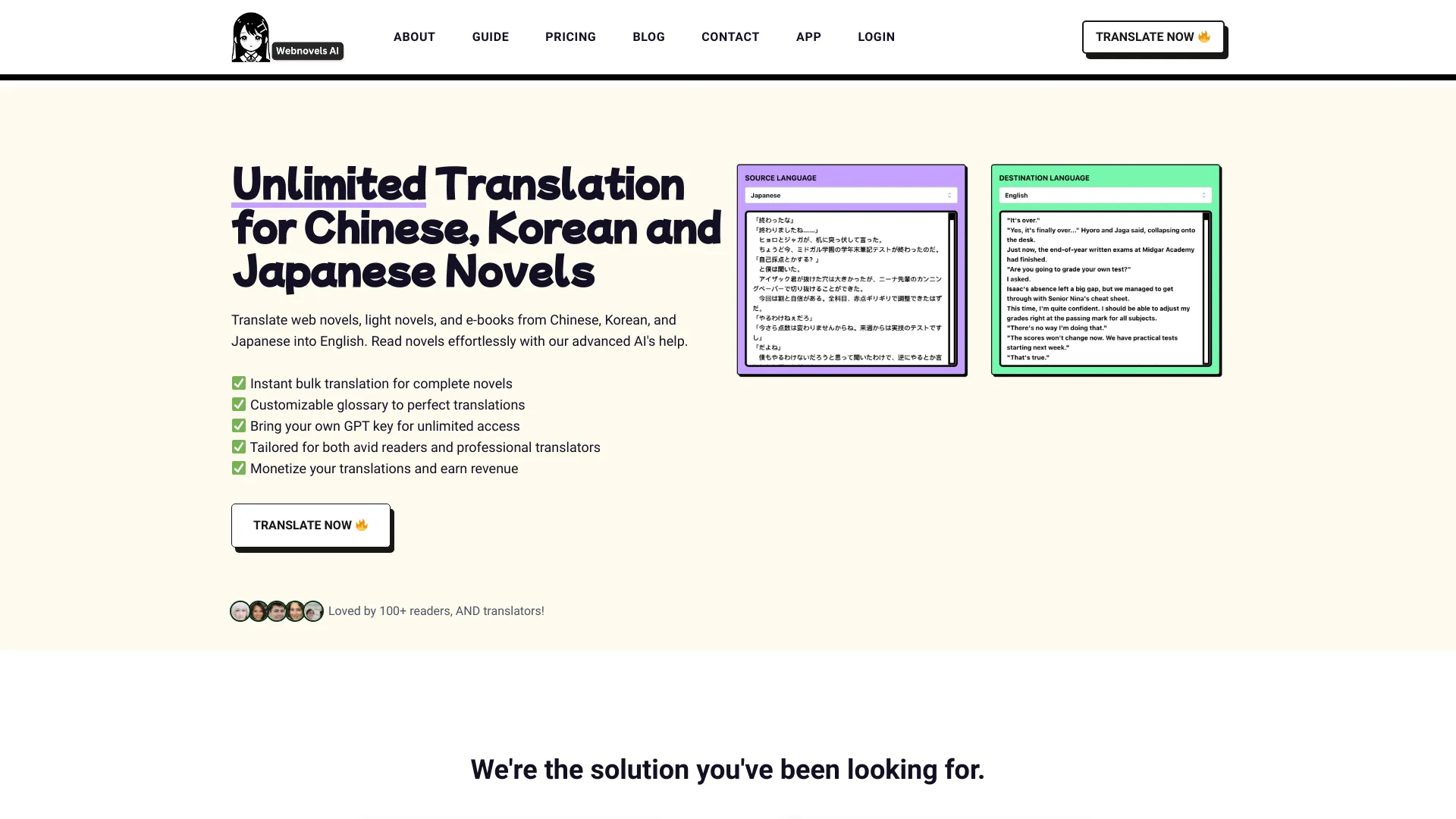 Webnovels AI: AI-Powered Translations for Web Novels | Creati.ai