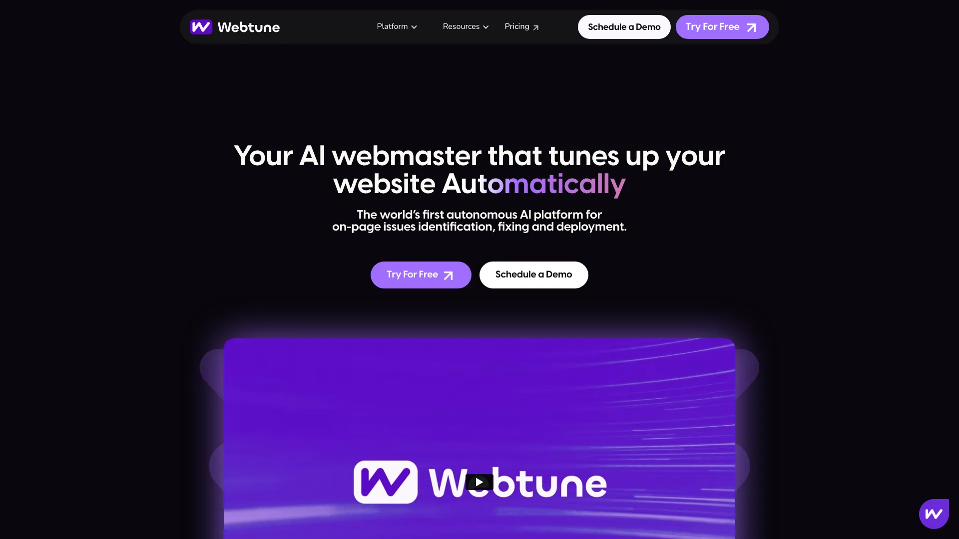 Optimize SEO with Webtune AI - Autonomous Platform | Creati.ai