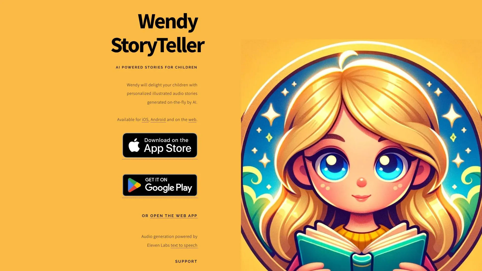 Wendy StoryTeller - Personalized AI-Generated Audio Stories for Kids ...