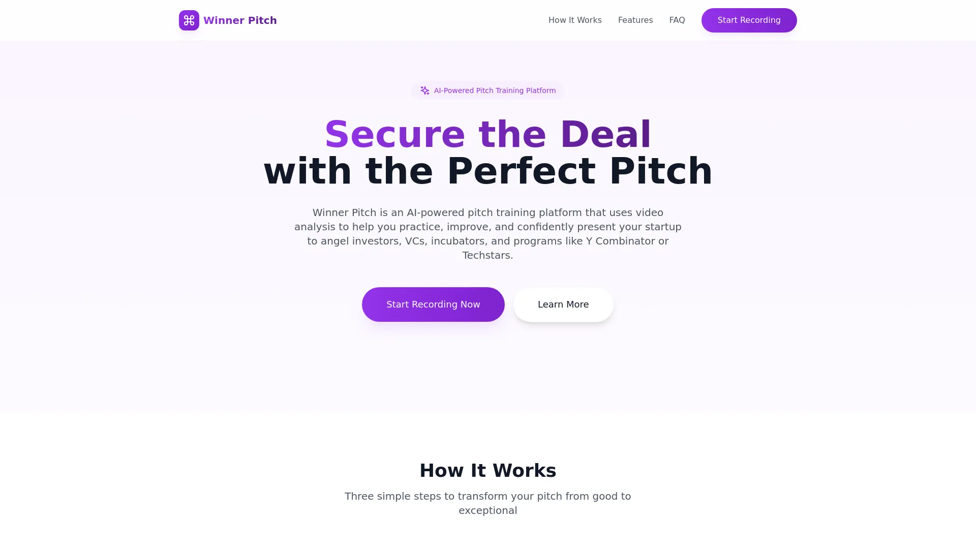 WinnerPitch: Create Professional Presentations Effortlessly | Creati.ai