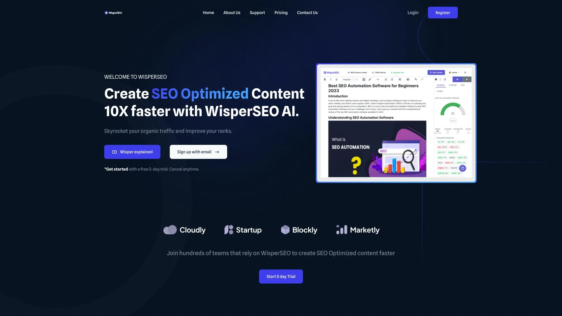 WisperSEO - AI-Powered SEO Content Creation Tool | Creati.ai