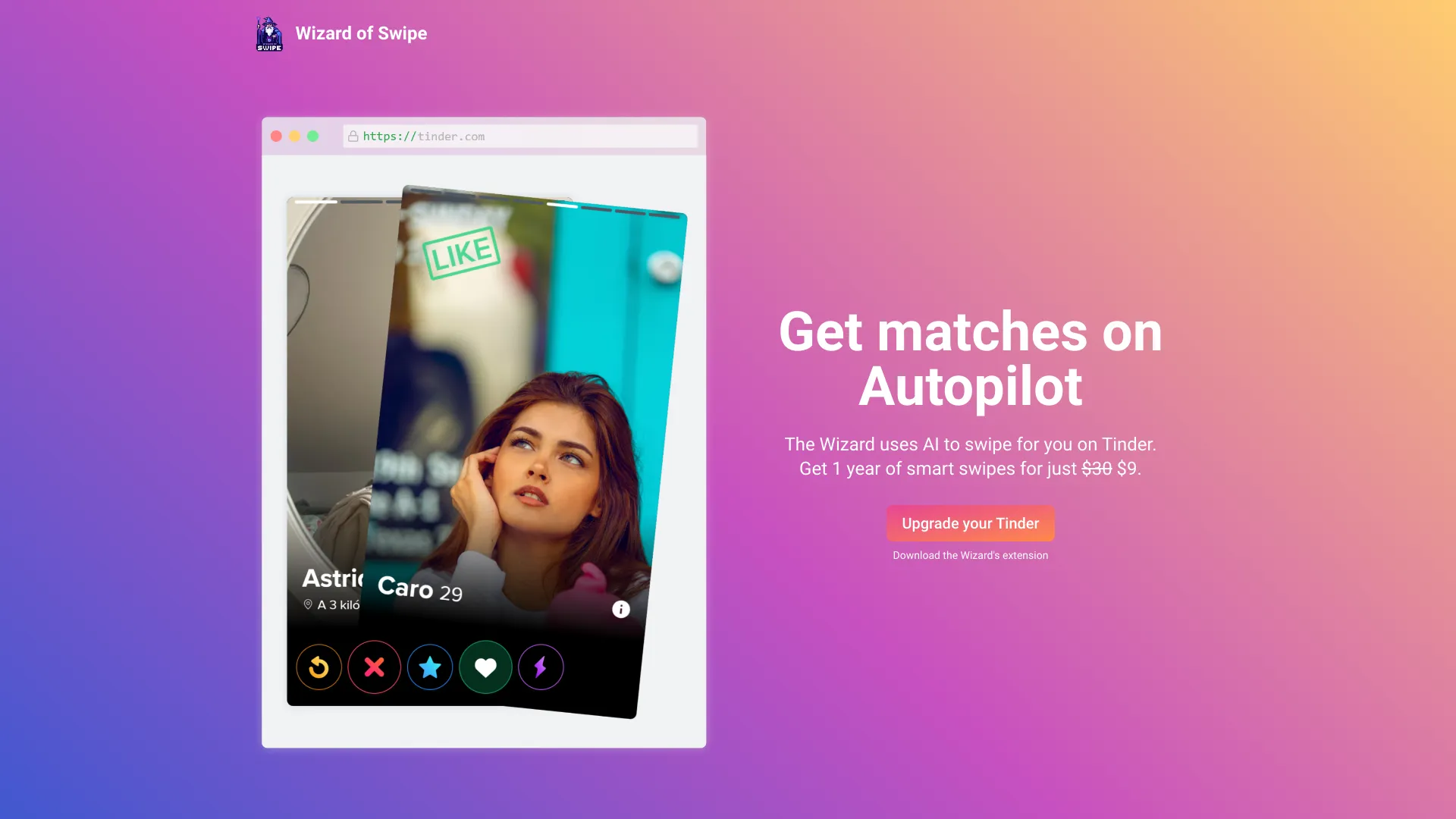 Wizard of Swipe: AI-Powered Tinder Automation Tool | Creati.ai