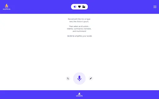 WizWrite: Record & Rewrite Your Ideas Instantly | Creati.ai