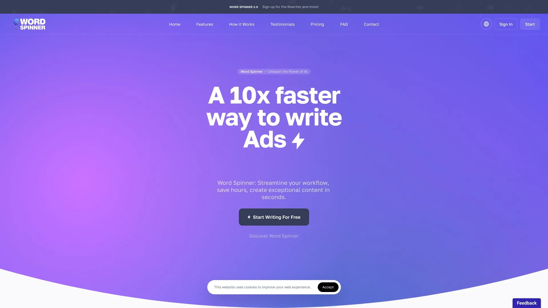 Word Spinner - AI-powered Content Rewriter Tool | Creati.ai