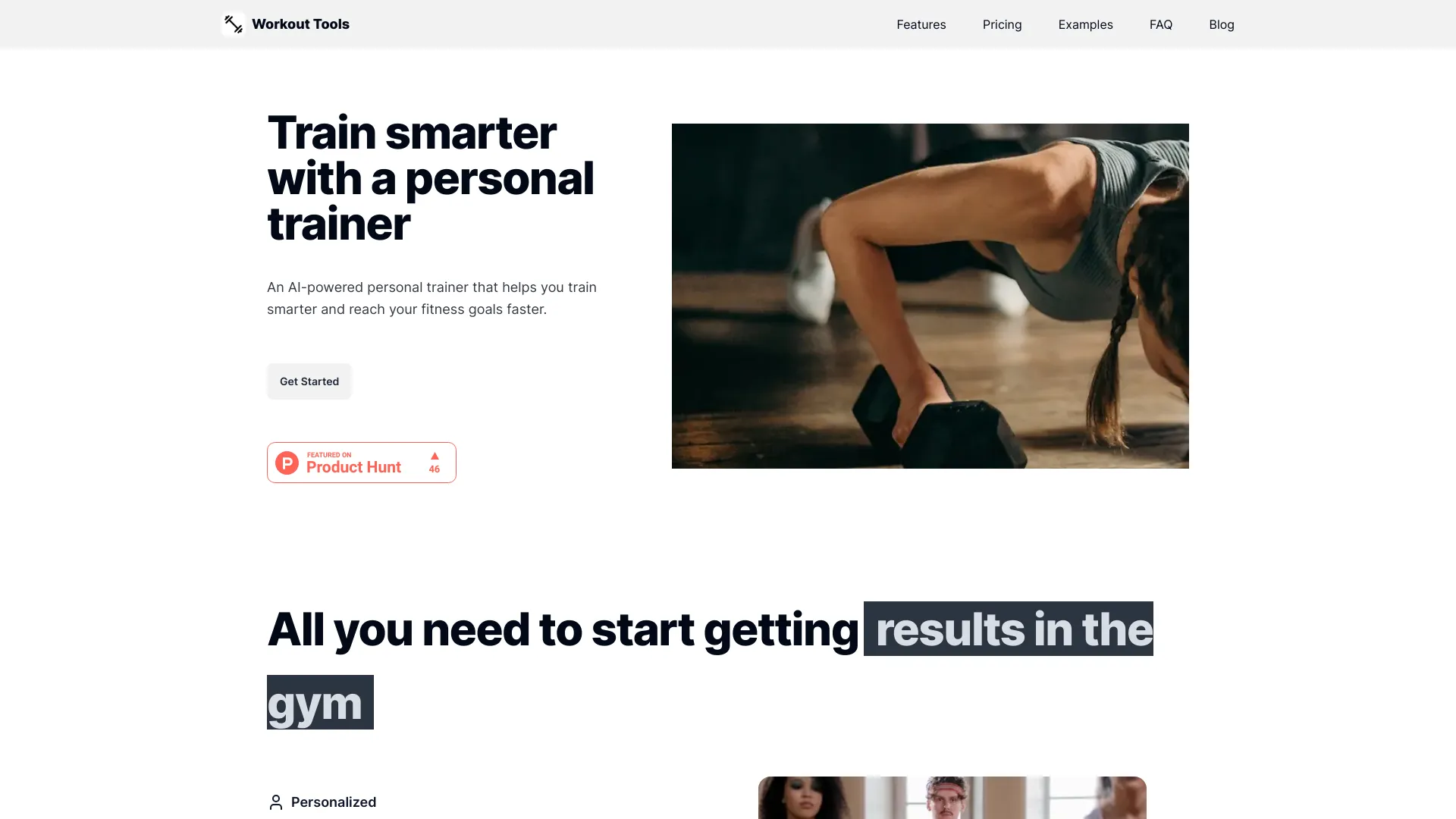 Workout Tools: AI-Powered Personal Training for Optimal Fitness | Creati.ai