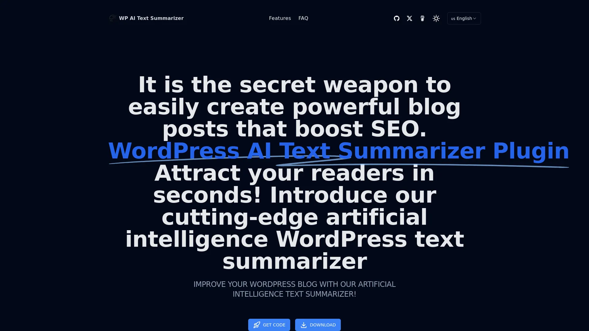 WP AI Text Summarizer - Efficient Blogging Solution | Creati.ai