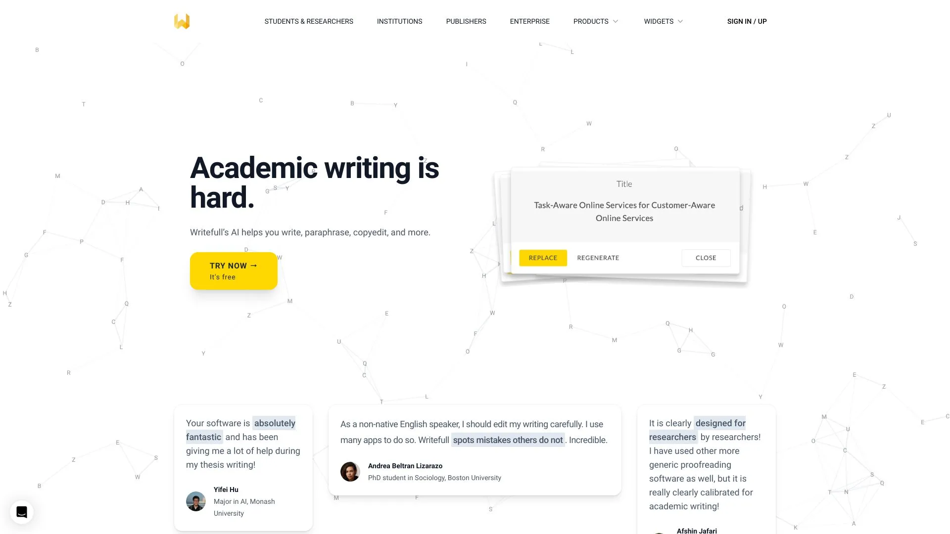 Writefull - AI-powered Writing and Proofreading for Academics | Creati.ai