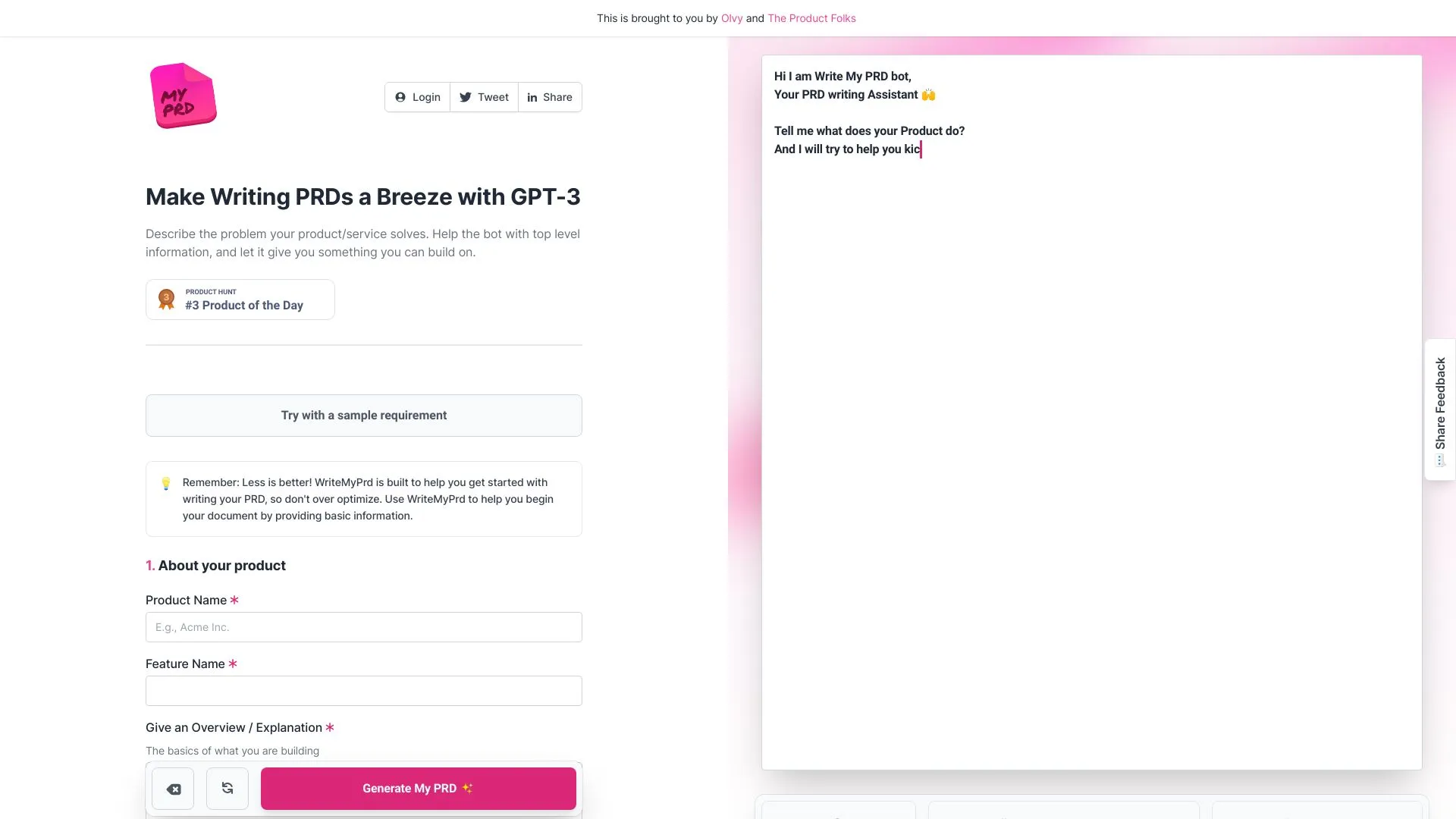 Effortless PRD Creation with WriteMyPRD | AI-Powered Tool | Creati.ai