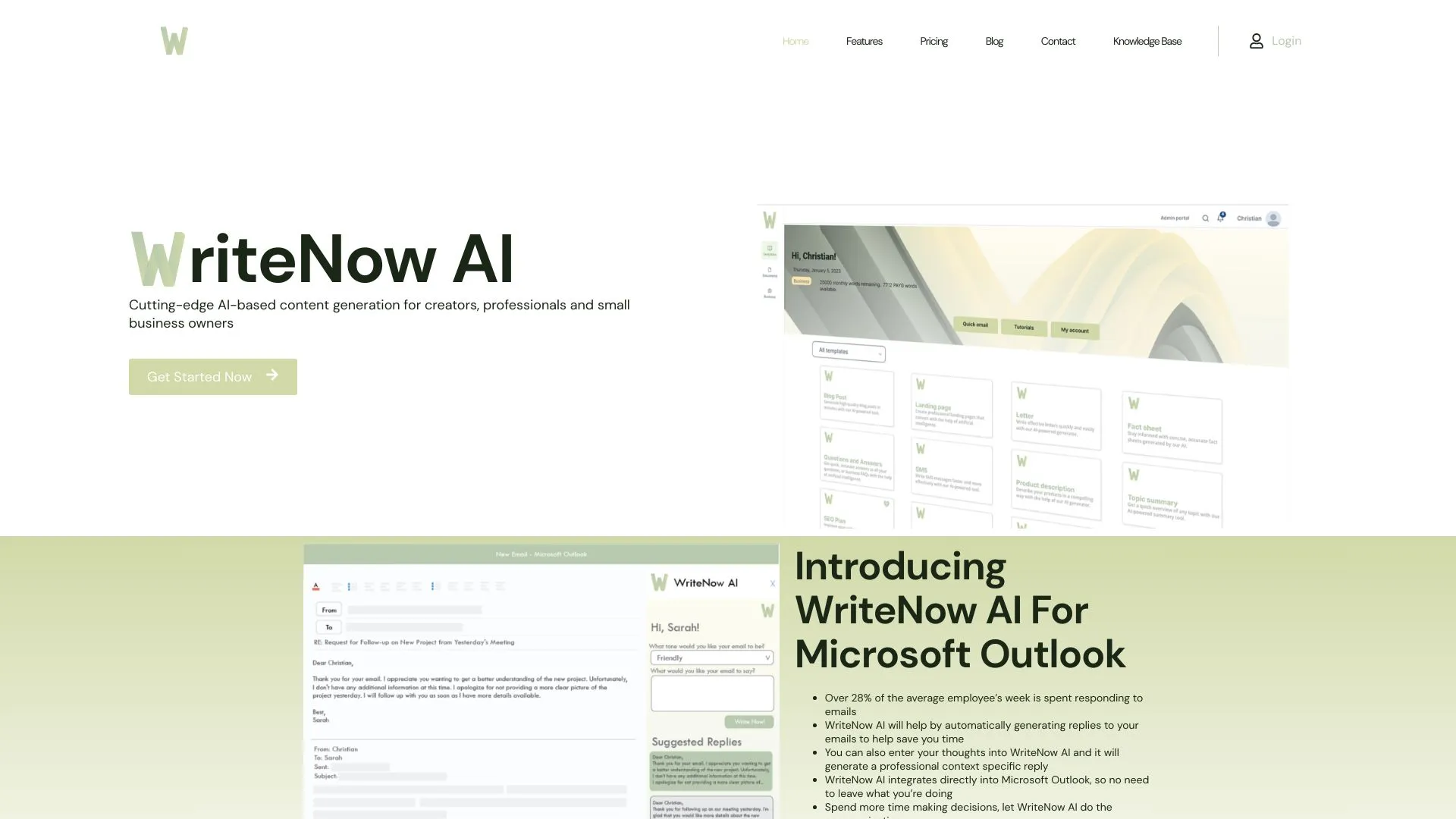 WriteNow AI: Advanced AI Content Generation Tool | Creati.ai