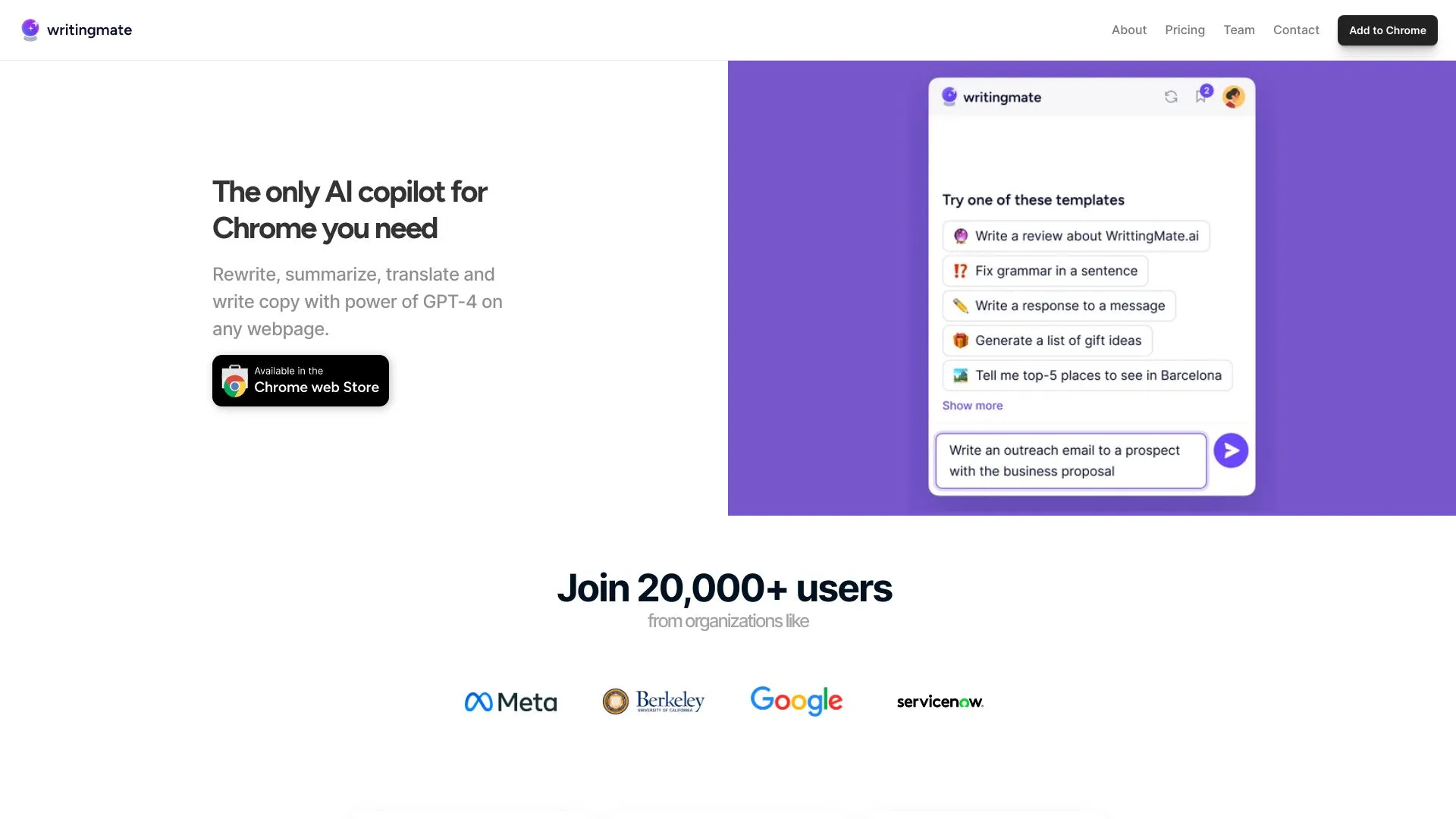 WritingMate.ai - Your Ultimate AI-Powered Writing Assistant | Creati.ai