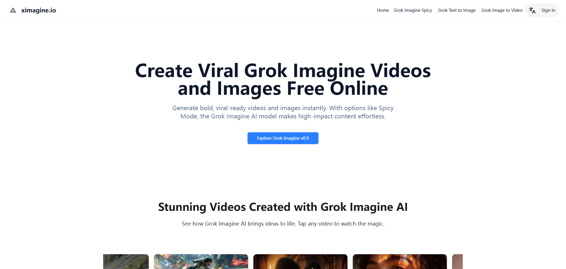 Grok Imagine AI: Fast Text & Image to Video Generator | Ximagine.io ...