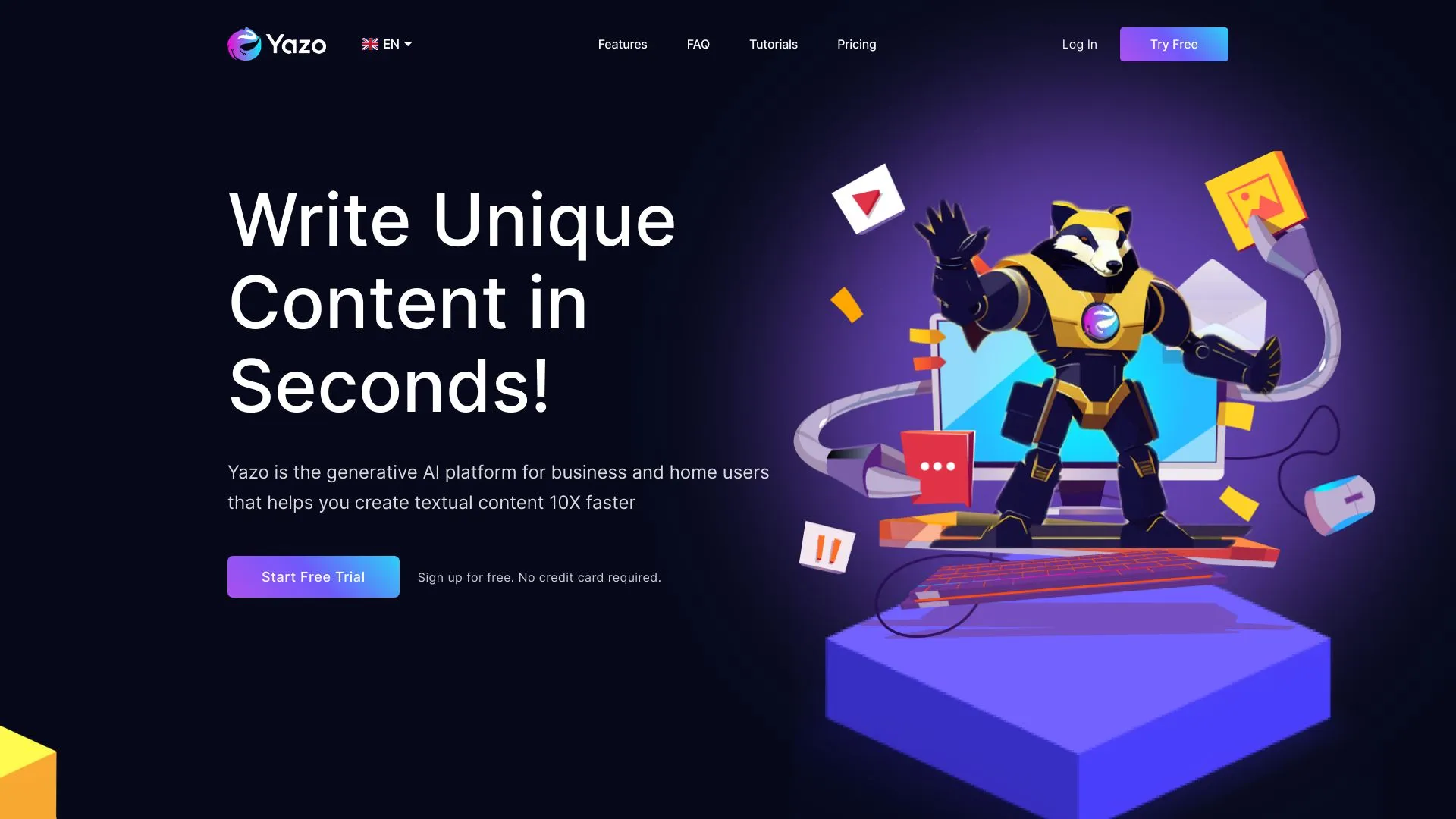 Yazo - AI-powered SEO & Content Marketing Platform | Creati.ai