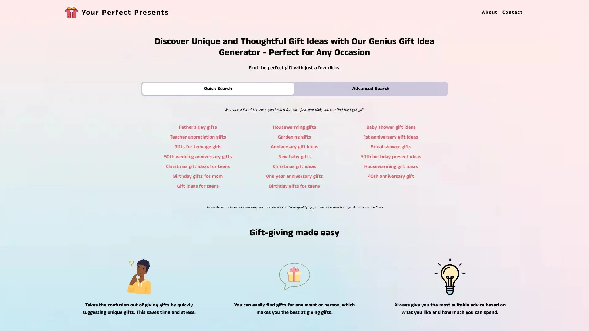 Your Perfect Presents - Smart Gift Idea Generator | Creati.ai
