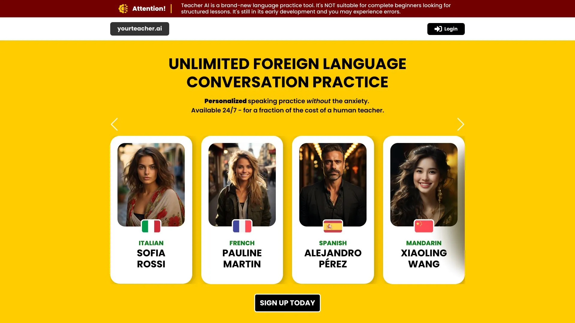 Teacher AI - Interactive Foreign Language Learning | Creati.ai