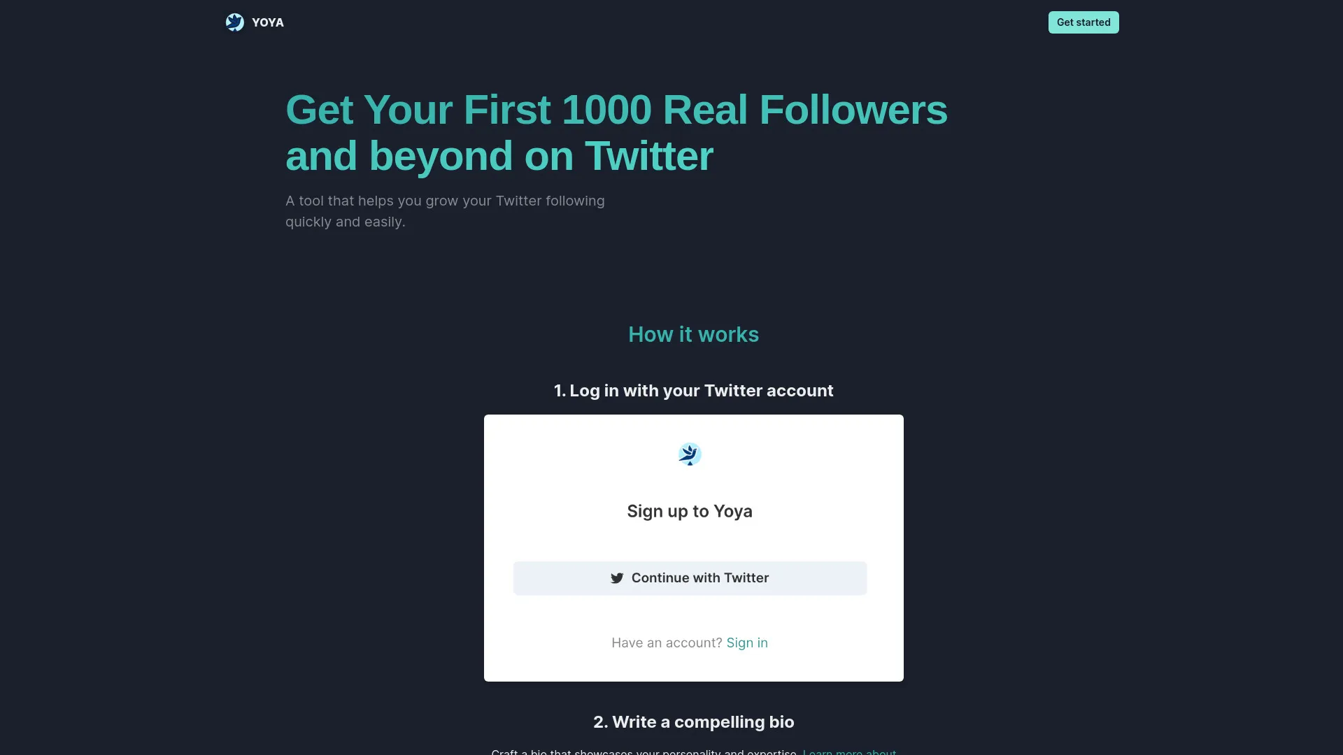 Grow Your Twitter Followers Easily with Yoya - Yoya.ai | Creati.ai