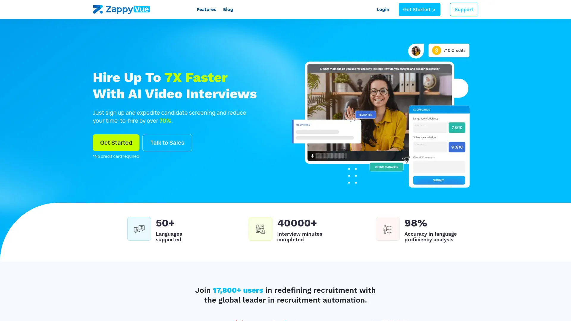 ZappyVue: AI-Powered Automated Video Interviews | Creati.ai