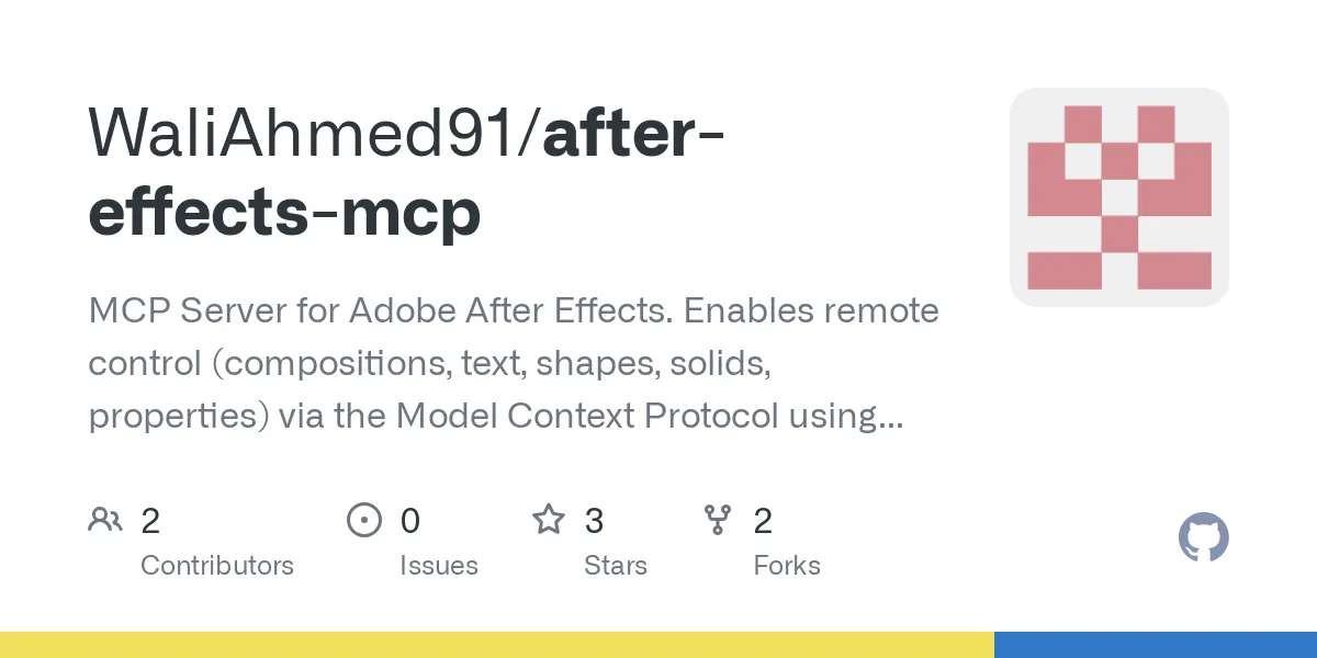 After Effects MCP Server - Remote Control for Adobe Motion Graphics | Creati.ai