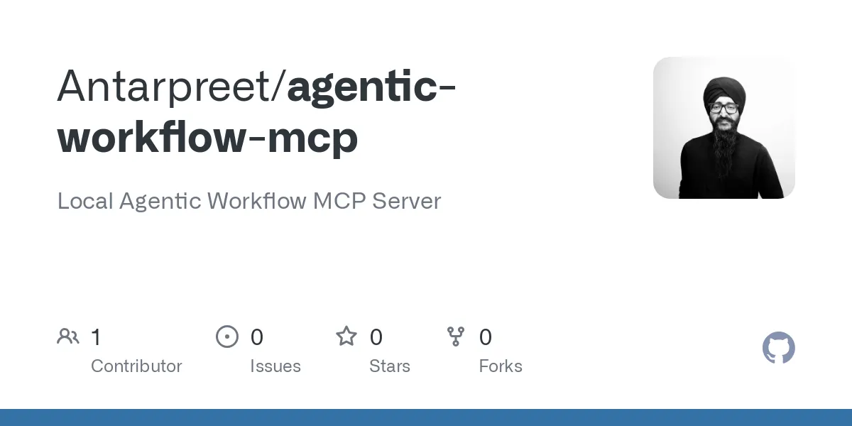 사용자 정의 AI 자동화를 위한 로컬 Agentic Workflow MCP 서버 | Creati.ai