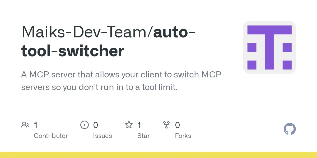 Auto Tool Switcher - Manage and Switch MCP Servers Seamlessly | Creati.ai