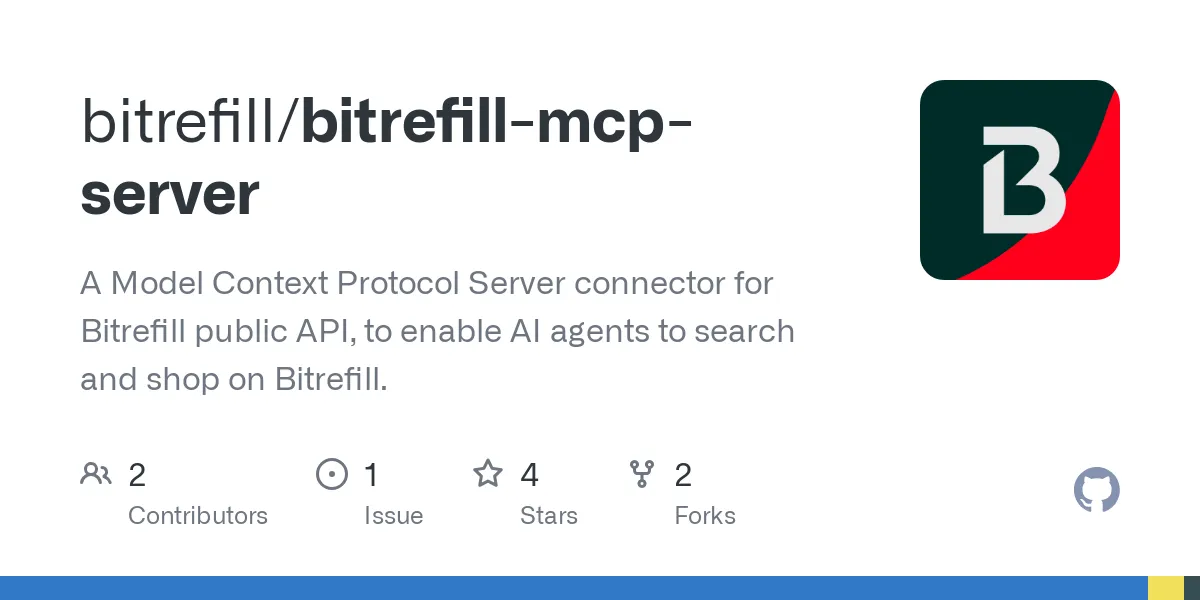Servidor MCP de Bitrefill - Plataforma integrada de tarjetas de regalo y recargas con IA | Creati.ai