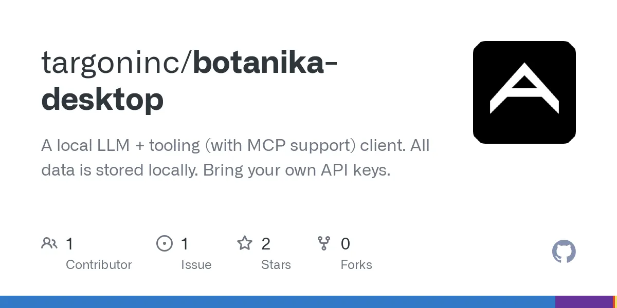 Botanika Desktop: MCPサポートとプライバシーを備えたローカルAIクライアント | Creati.ai