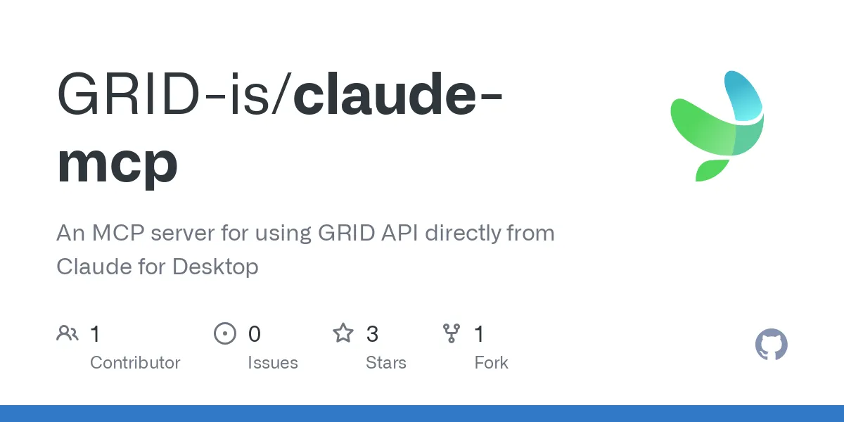 GRID MCP サーバー: GRID API をデスクトップ用 Claude でスプレッドシート自動化に統合する | Creati.ai
